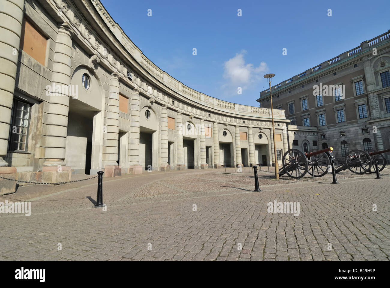 Square in front of Royal Palace Stockholm Sweden Stock Photo - Alamy