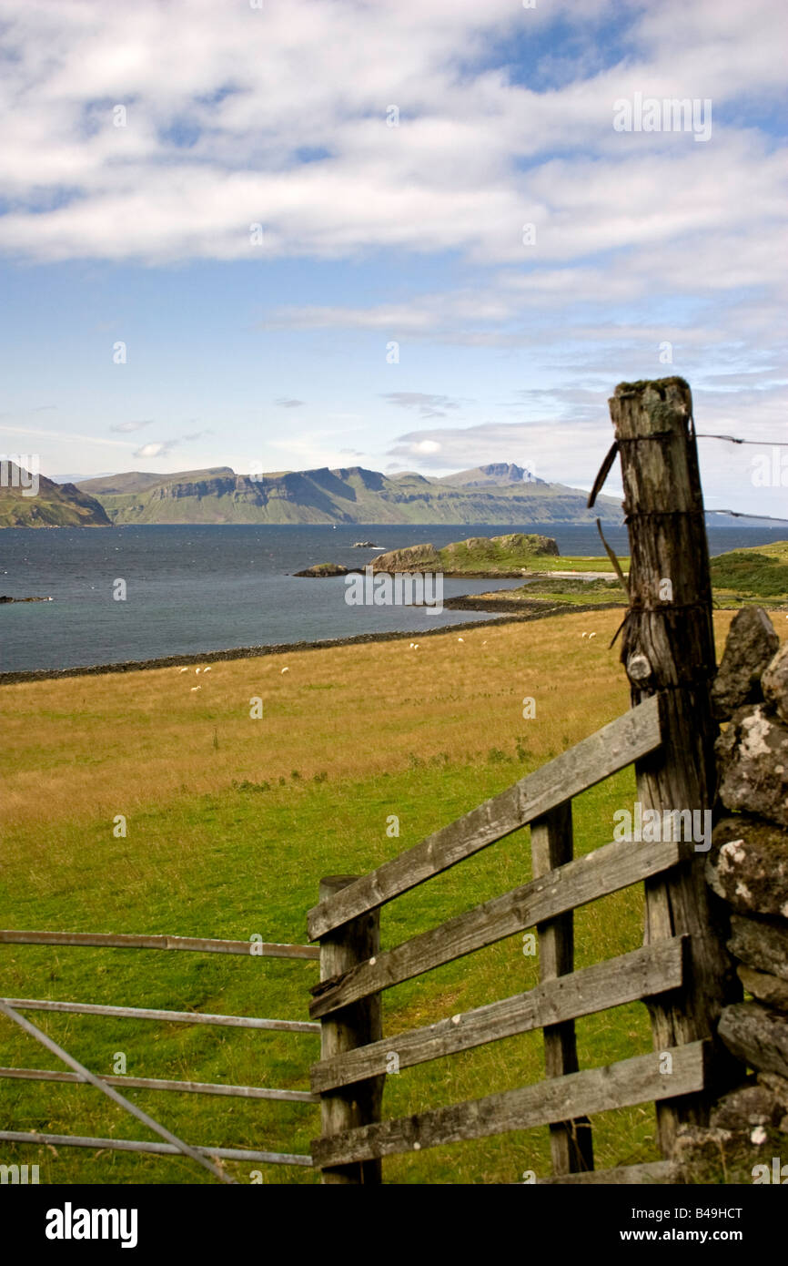 View from Isle of Raasay across the Sound of Raasay towards the Isle of ...