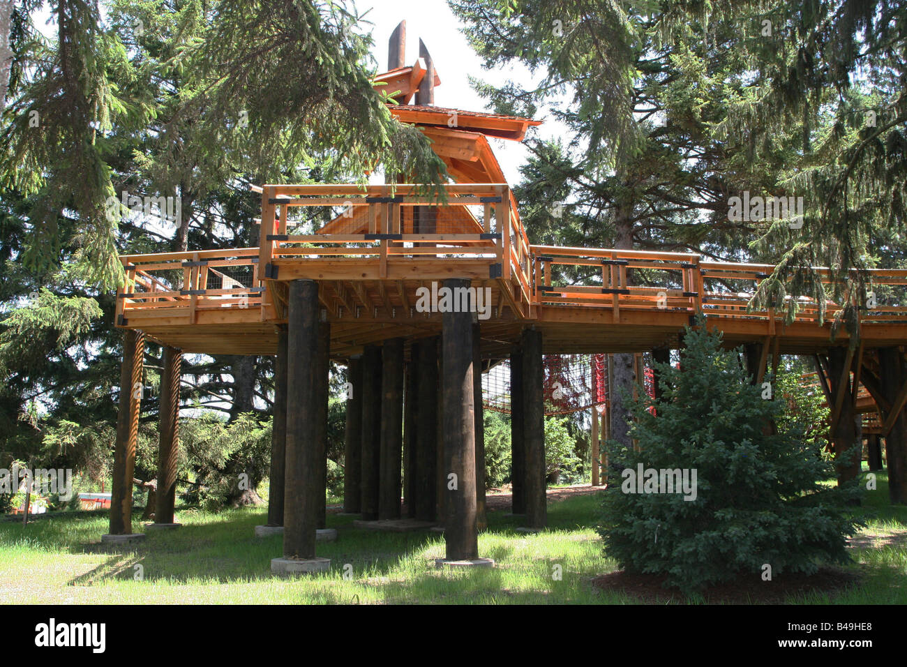 Under the Trees in the Children's Garden at the Morton Arboretum, Lisle ...