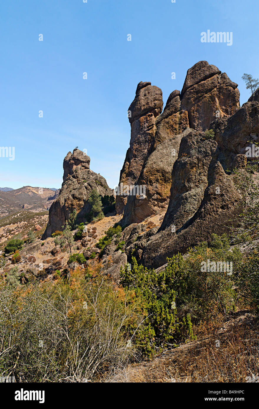 View of the Pinnacles National Monument in California Stock Photo - Alamy