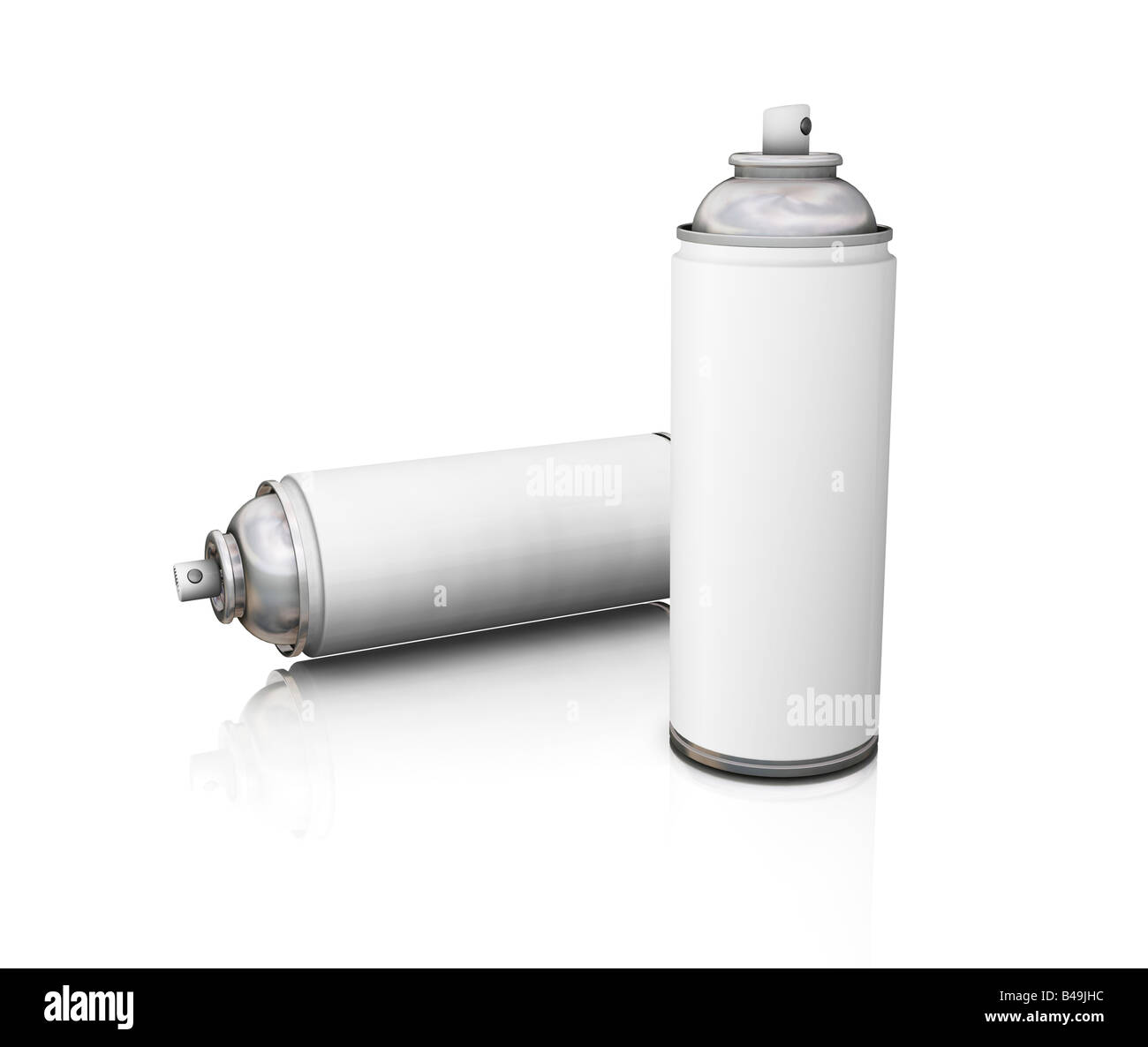 3D render of spray cans Stock Photo - Alamy