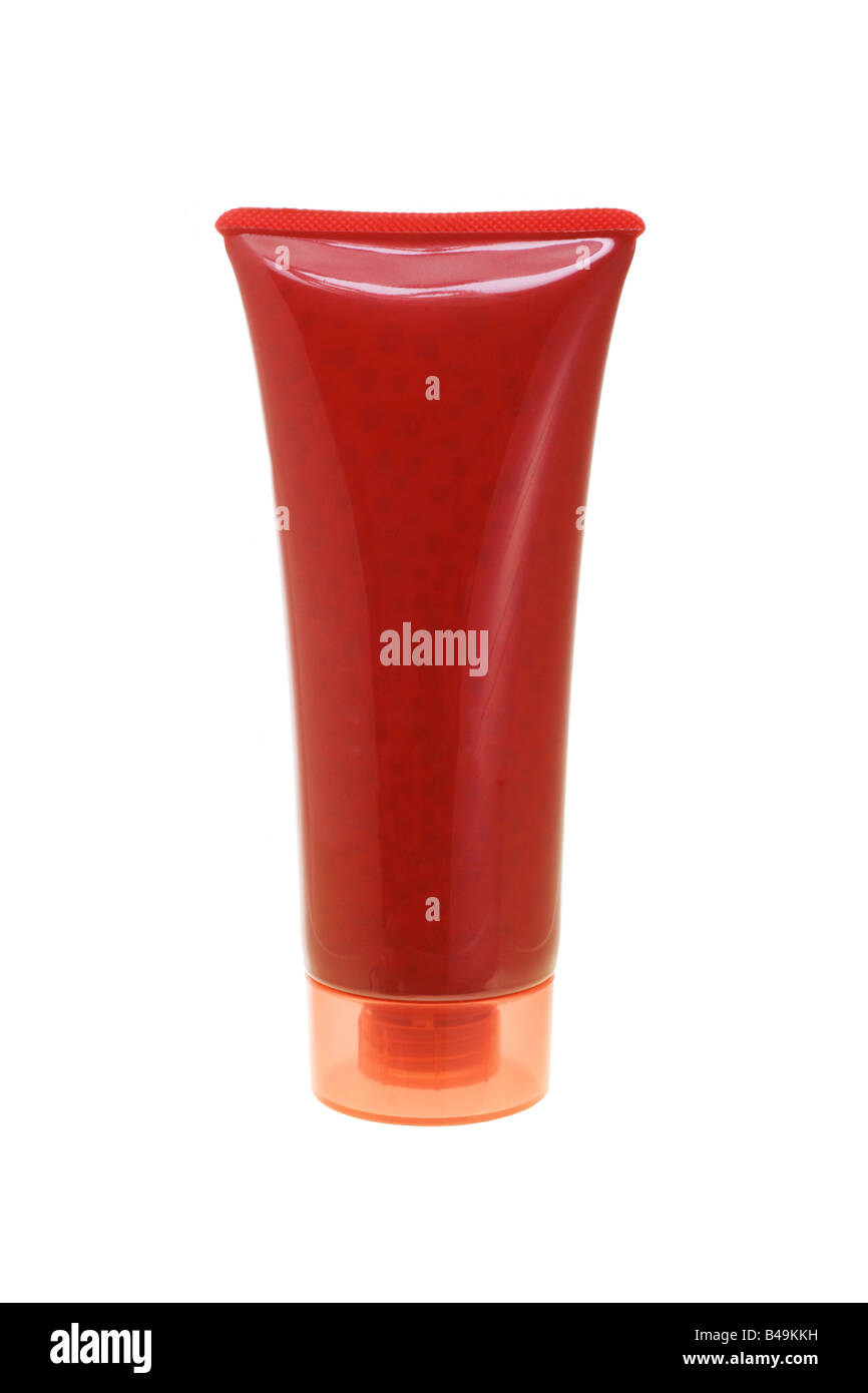 Red white tube cream Cut Out Stock Images & Pictures - Alamy