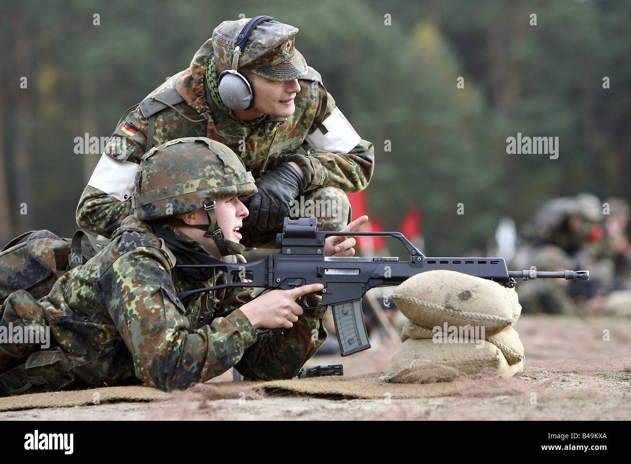Basic training of Bundeswehr recruits, Strausberg, Germany Stock Photo ...