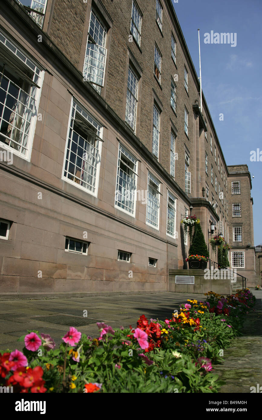City of Chester, England. Main entrance to the E Mainwaring Parkes ...