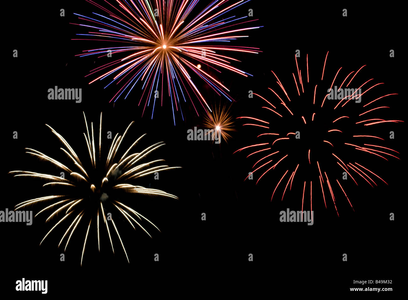 fireworks in the sky Stock Photo - Alamy