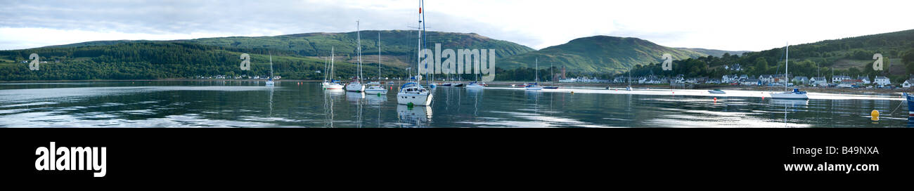 Panoramic of Lamlesh in Lamlash Bay on the Isle of Arran Stock Photo ...
