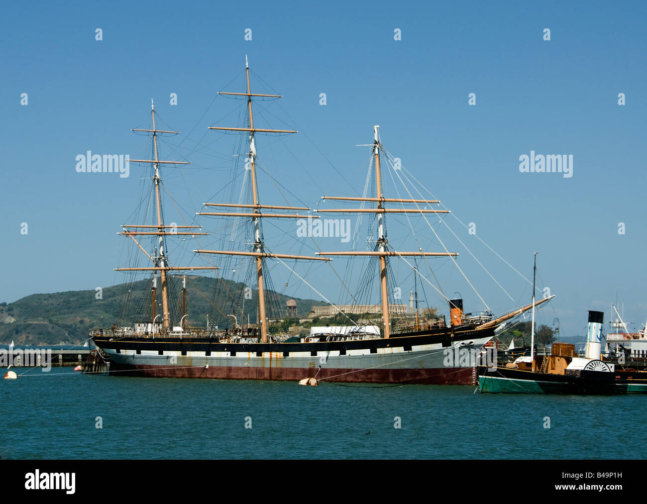 California San Francisco Balclutha largest hstoric sailing ship in the ...