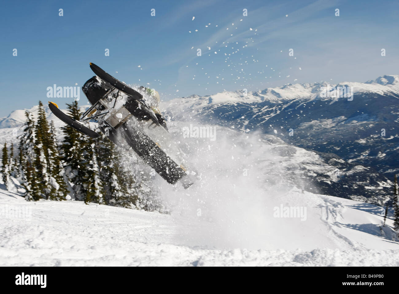 Snow sled jump hi-res stock photography and images - Alamy