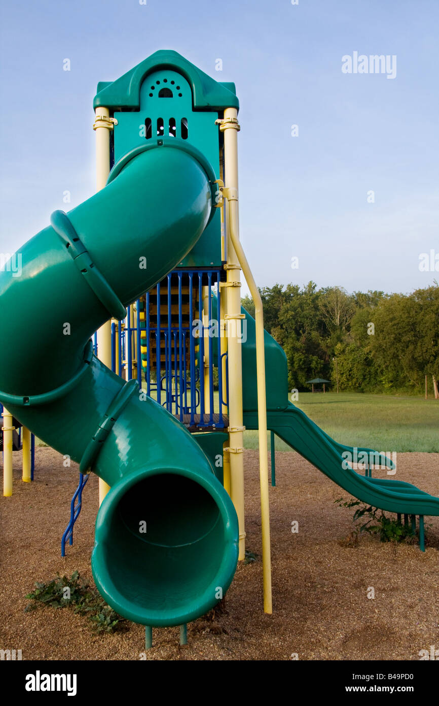 Playground tunnel slide hi-res stock photography and images - Alamy