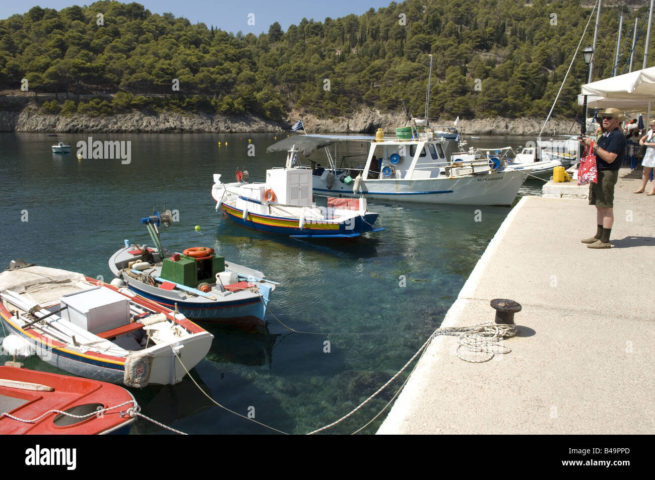Assos harbour and bay Stock Photo - Alamy