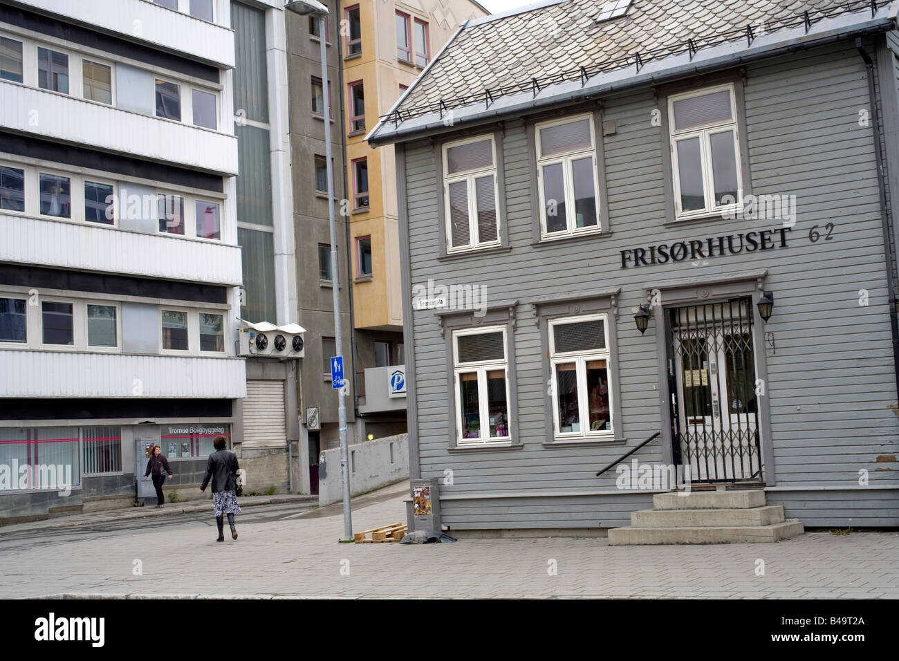 Architectural details of town - Tromso - Norway Stock Photo - Alamy