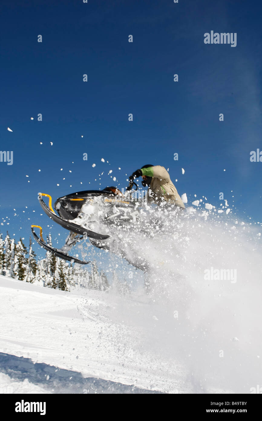 Snow Sled Jump High Resolution Stock Photography and Images - Alamy