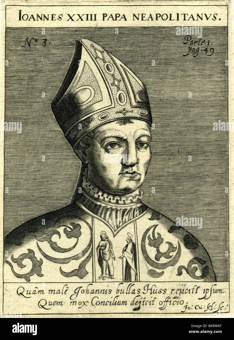 John XXIII (Baldassare Cossa), circa 1370 - 22.12.1419, antipope, 17.5. ...