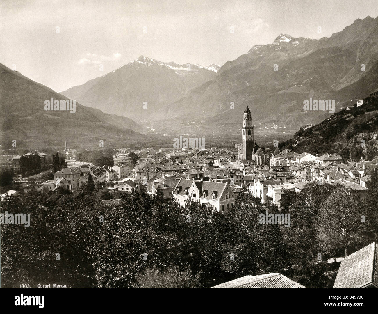 geography / travel, Italy, Meran, city views / cityscapes, photograph ...
