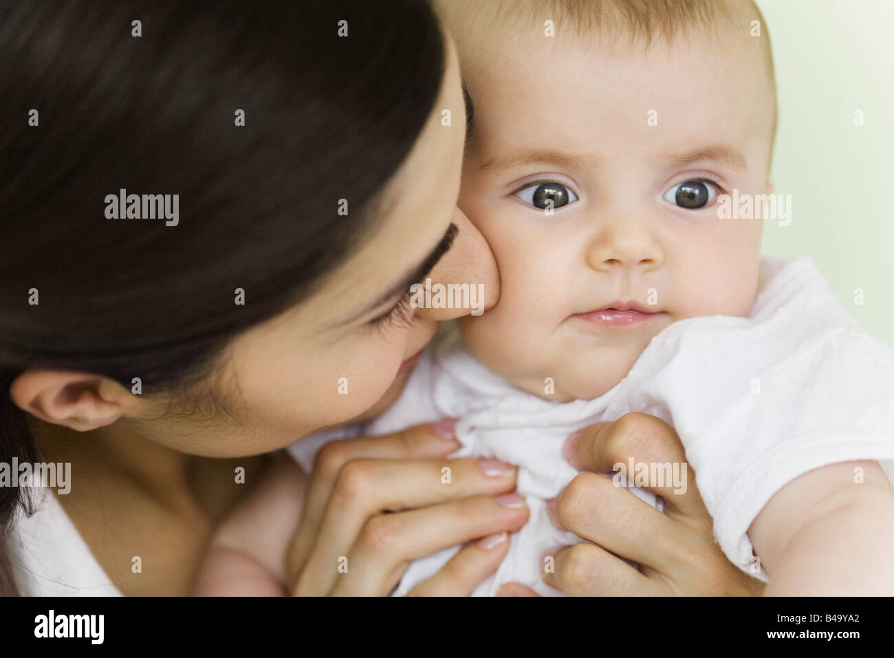One mother baby hold head hi-res stock photography and images - Alamy