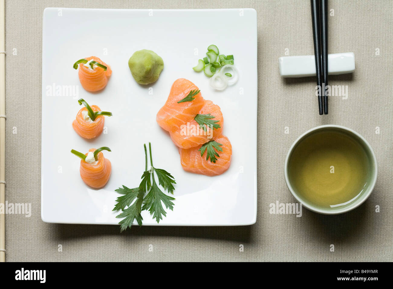 Assorted sushi arranged on large hi-res stock photography and images ...