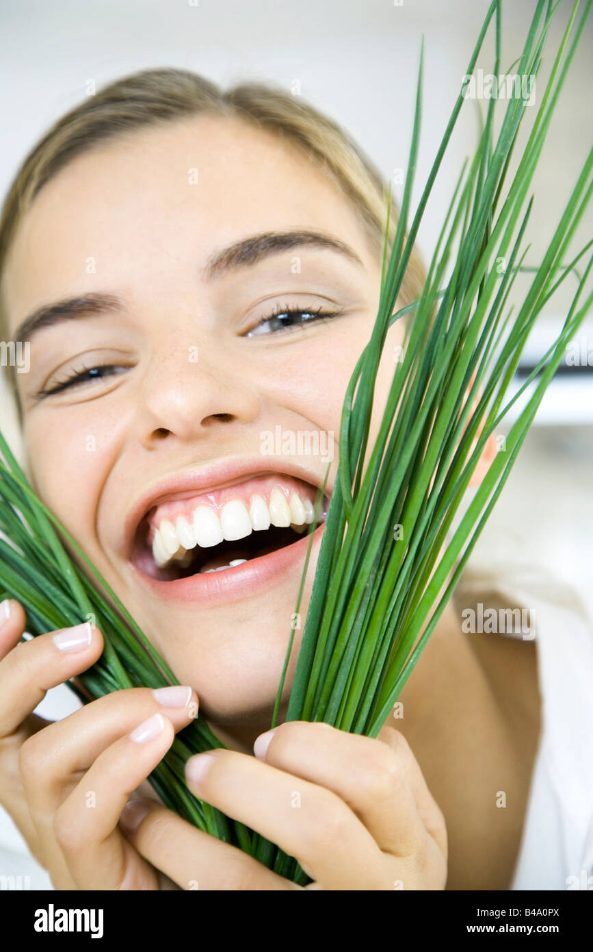 Chives women hi-res stock photography and images - Alamy