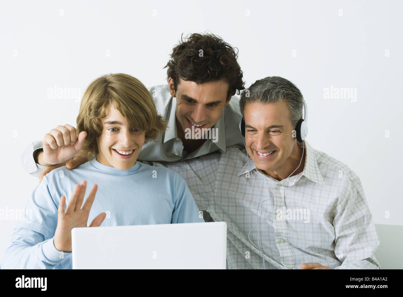 Father son teenage looking eyes hi-res stock photography and images - Alamy