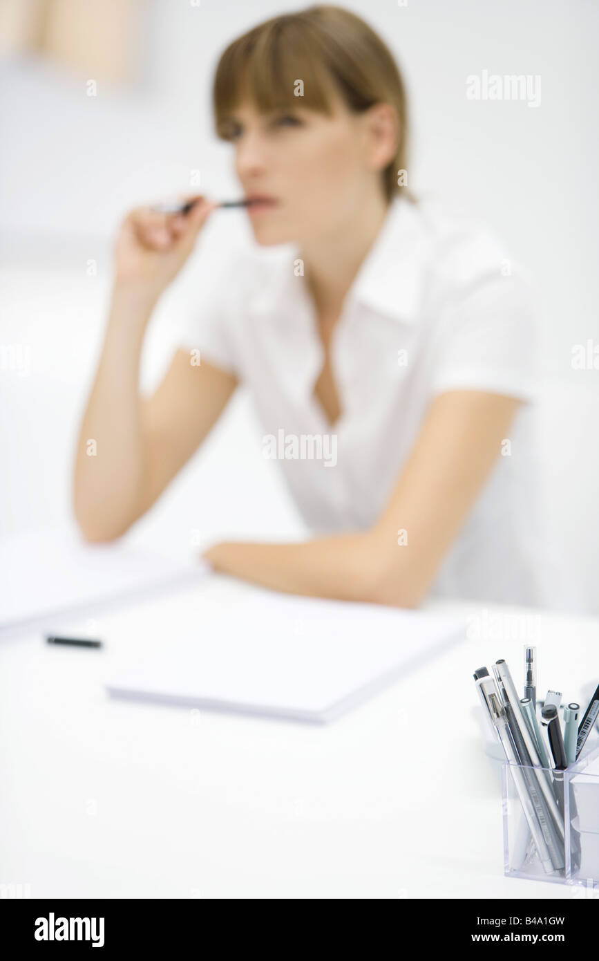 Pensive Pen Mouth High Resolution Stock Photography and Images - Alamy