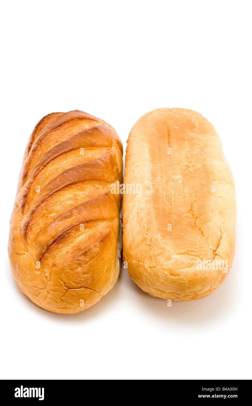 object on white food white bread stick Stock Photo - Alamy