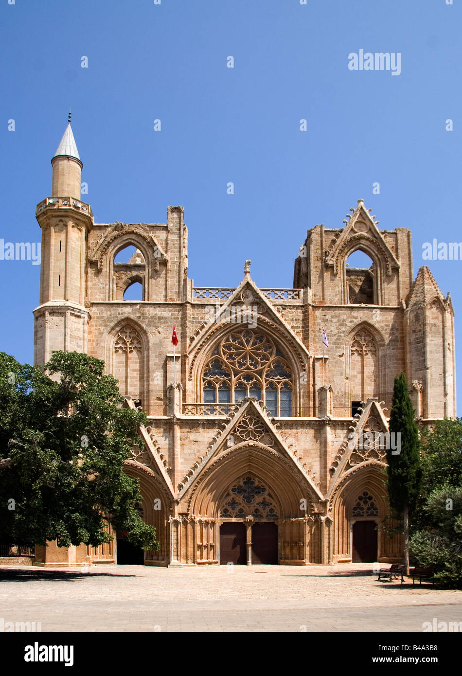 THE SELIMIYE CAMII (MOSQUE) IN NORTH NICOSIA ON THE ISLAND OF CYPRUS ...