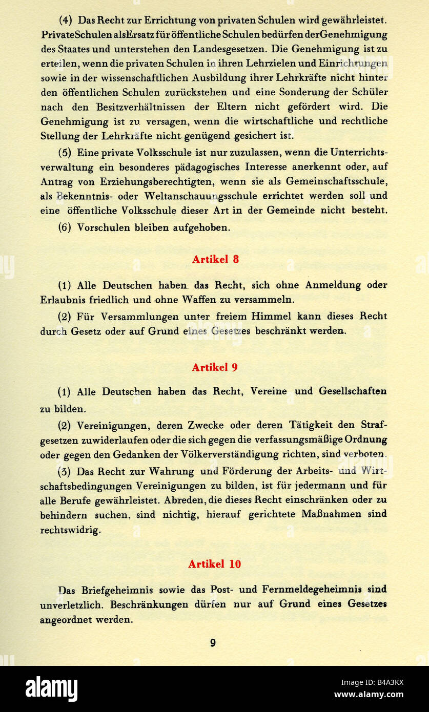 justice, law / laws, constitution / constitutions, "Grundgesetz für die ...