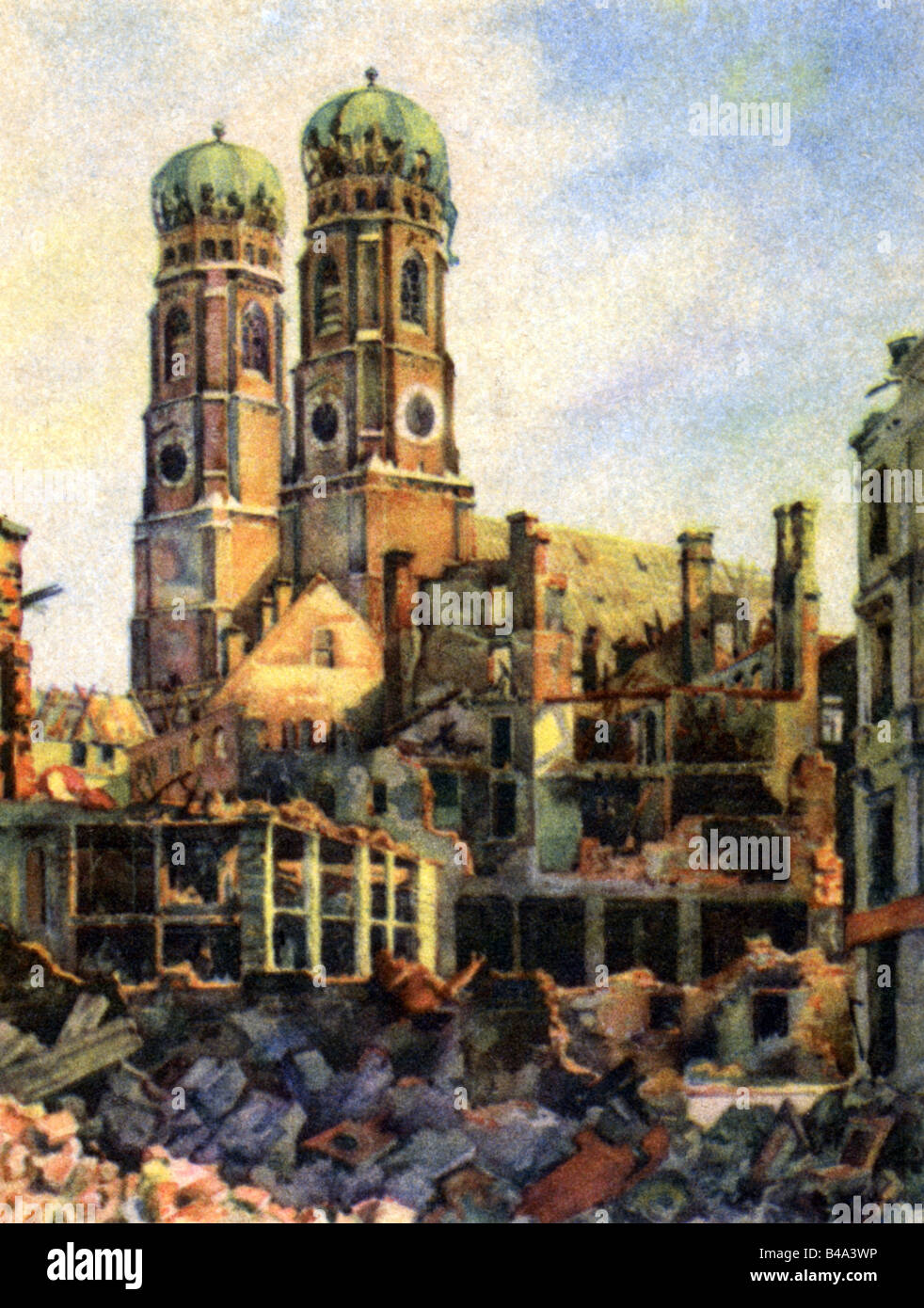 Bombed church ruin hi-res stock photography and images - Alamy