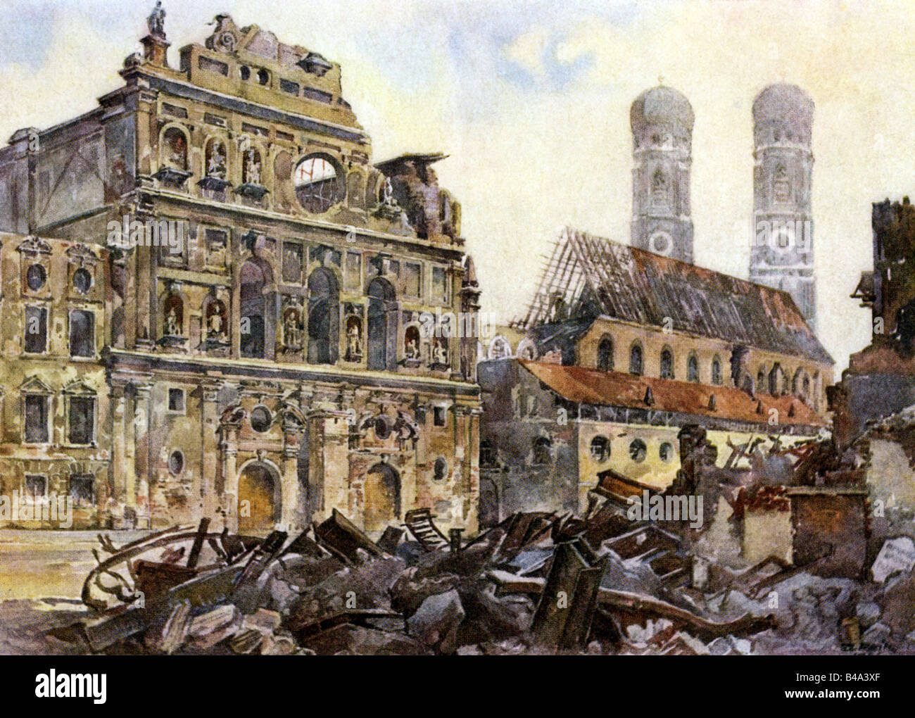 Destroyed st michael s cathedral hi-res stock photography and images ...