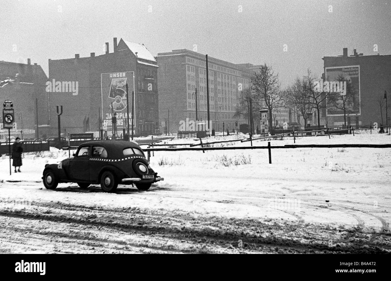 geography/travel, Germany, Berlin, Bergmannstrasse, circa 1951 Stock ...