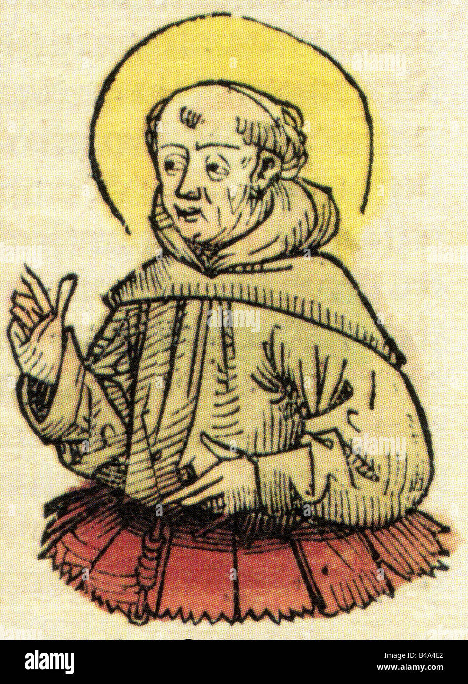 Anthony of Padua, 1195 - 13.6.1231, Portugese monk and saint, woodcut ...