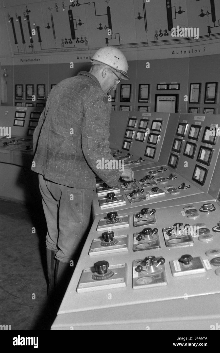 German control room Black and White Stock Photos & Images - Alamy