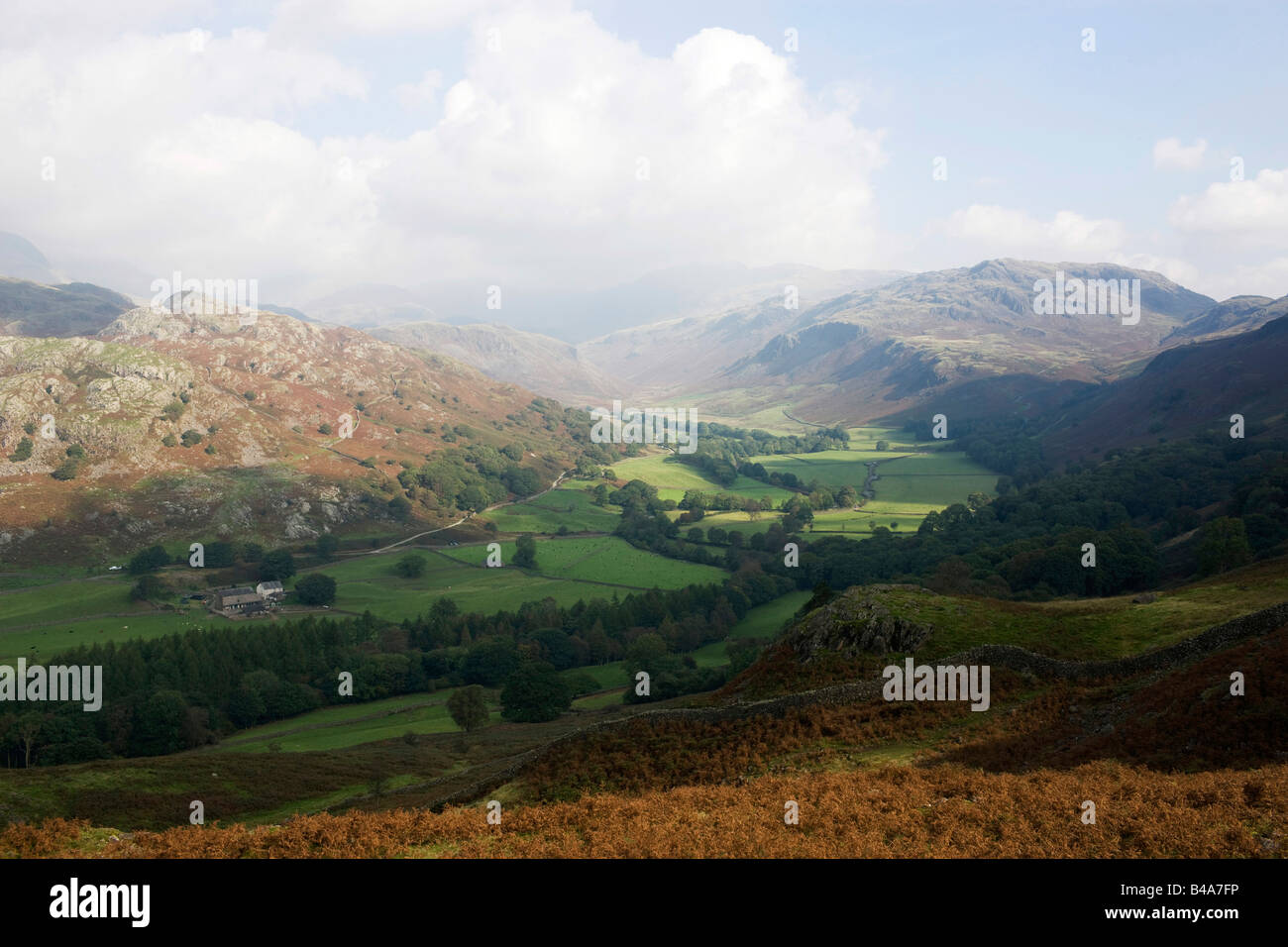 A view above Boot Village in The English Lake district Stock Photo - Alamy