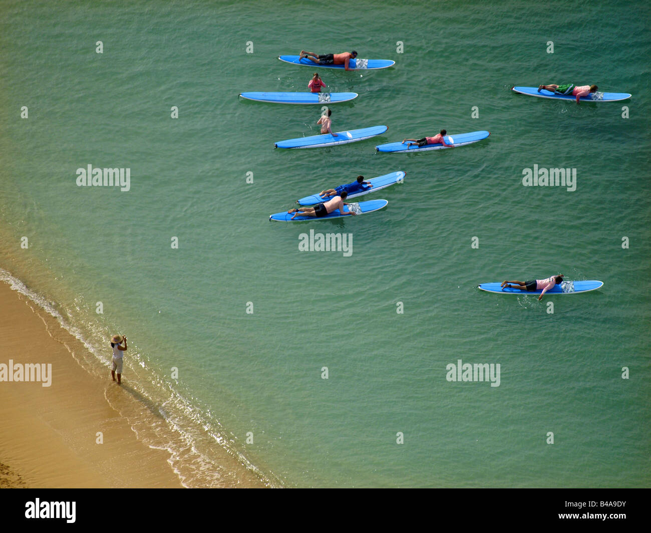 Surfers paddle out hi-res stock photography and images - Alamy