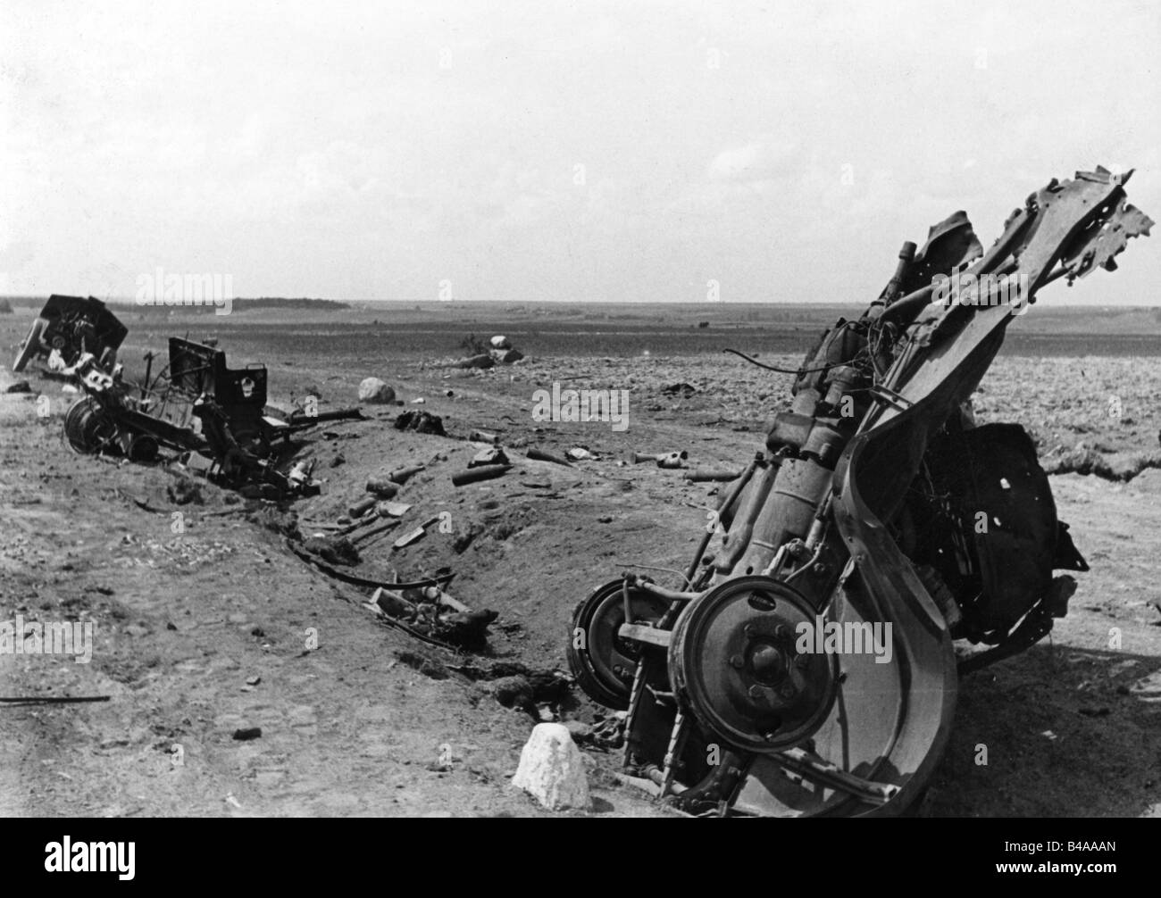 events, Second World War / WWII, Russia 1941, destroyed Soviet war ...
