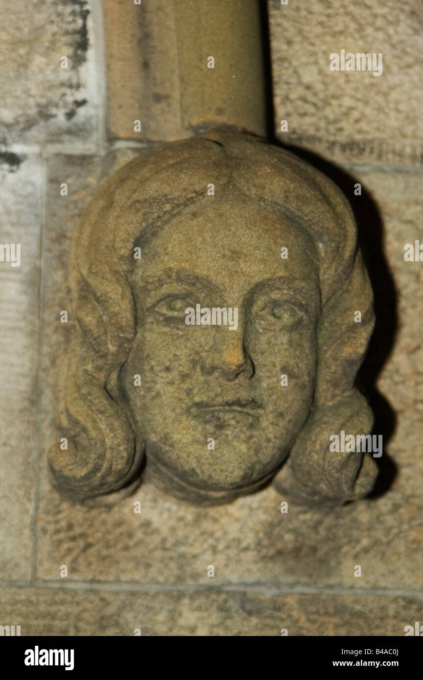 carved stone head Stock Photo - Alamy