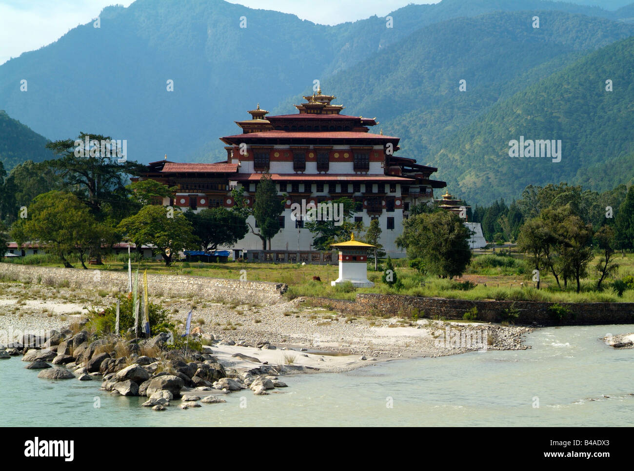 geography / travel, Bhutan, Punakha, Dzong (Punthang Dechen Phodrang ...