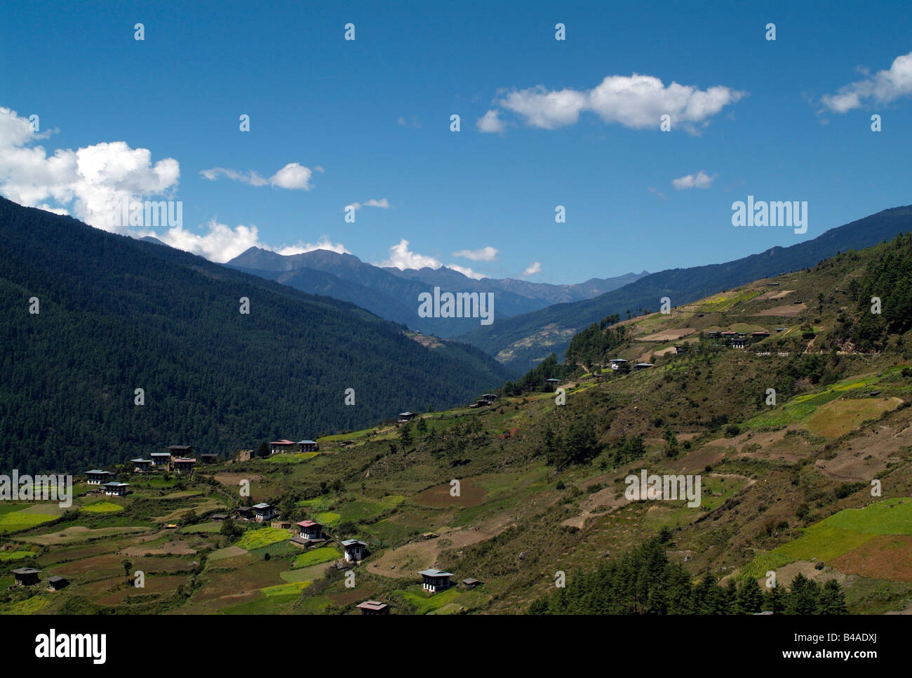 geography / travel, Bhutan, landscapes, Haa Valley, mountain village ...