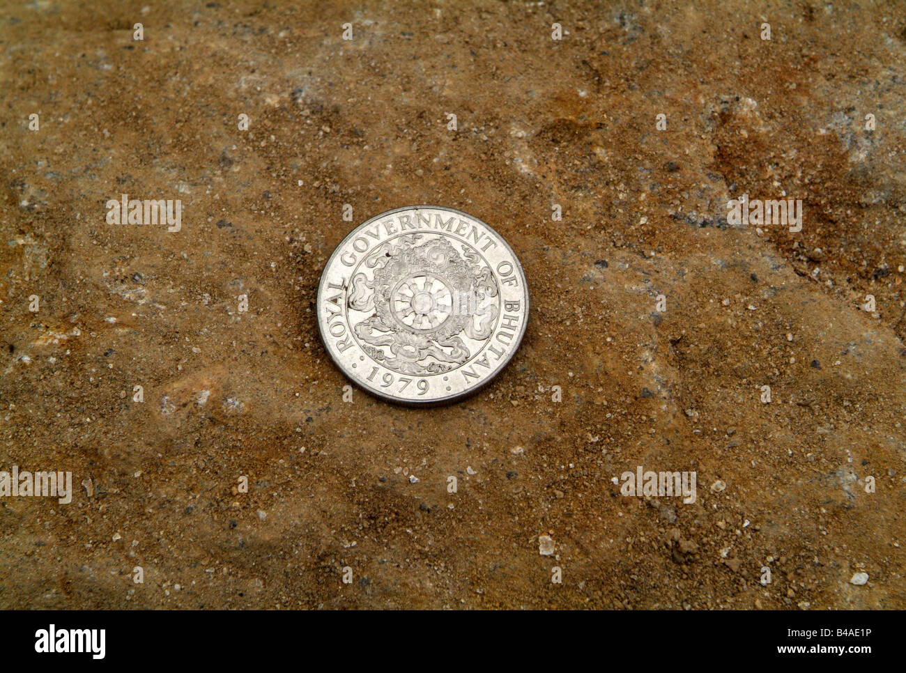 money / finance, coins, Bhutan, 1 Ngultrum coin with 8 lucky symbol of ...