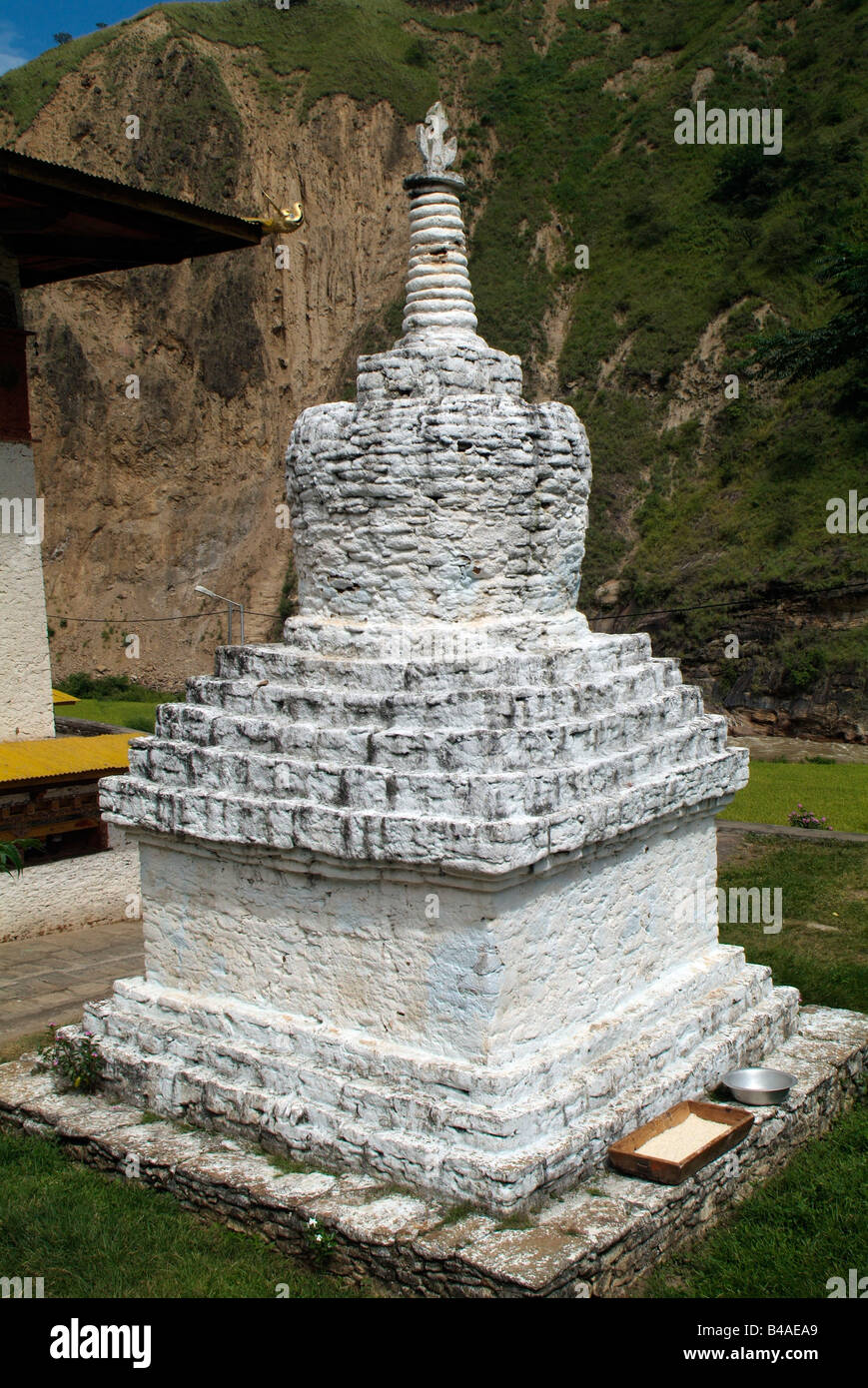 architecture, churches and monasteries, Bhutan, Gom Kora, exterior view ...