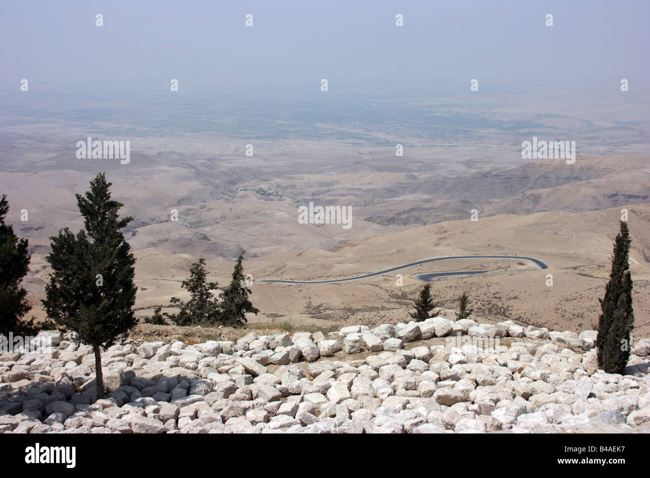 View from Mount Nebo, Jordan Stock Photo - Alamy