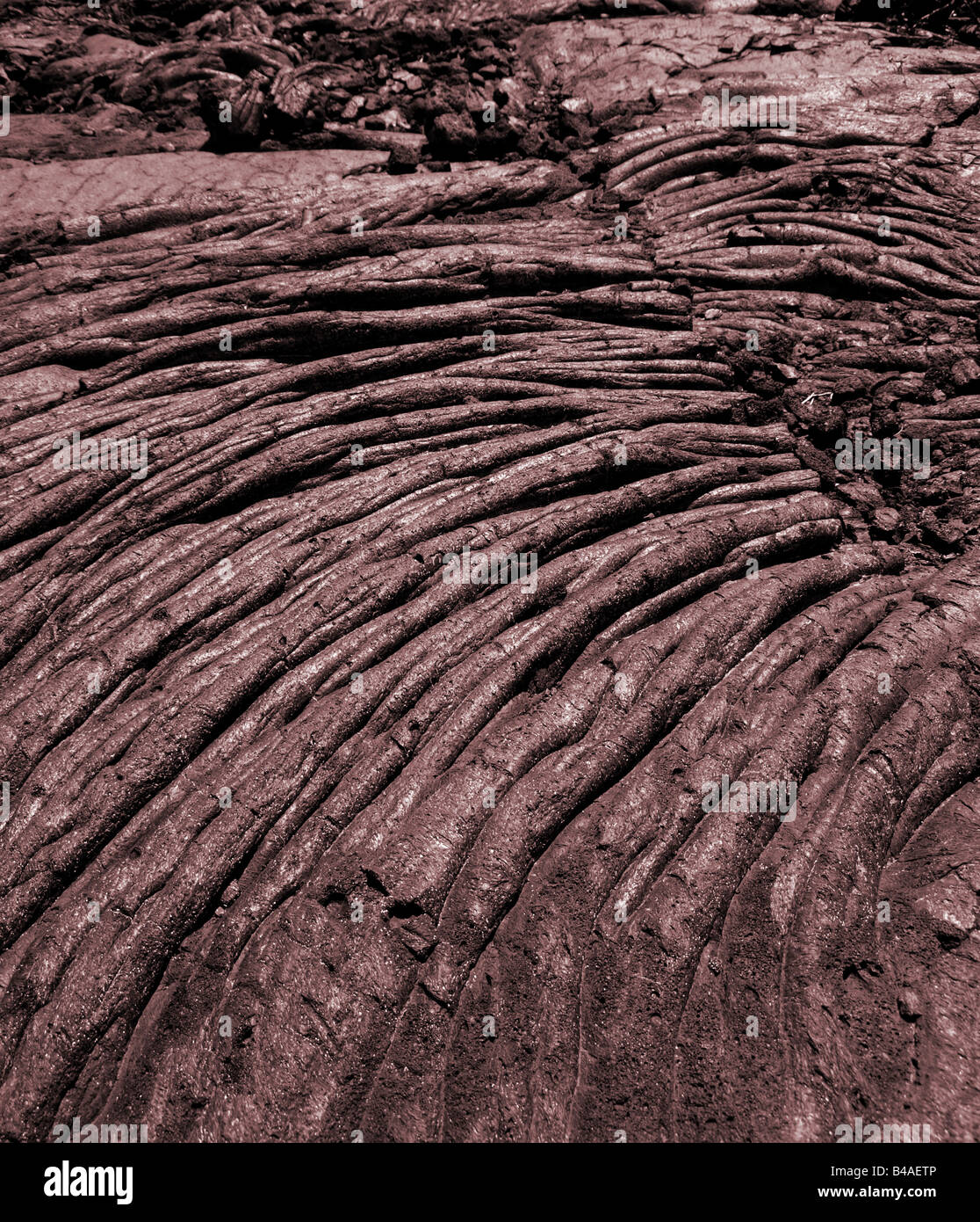 Hardened lava flow on Hawaii Island Stock Photo - Alamy