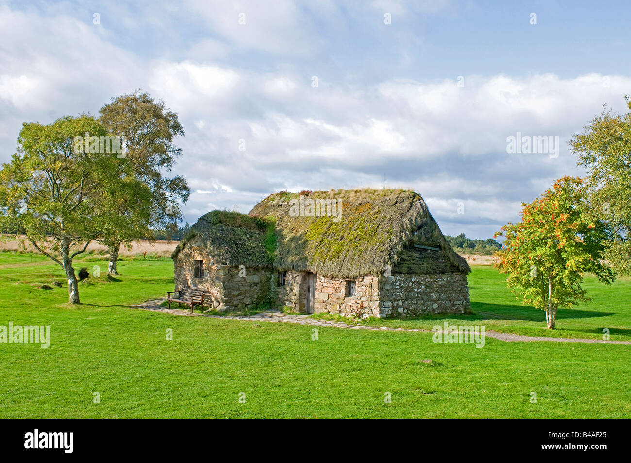 The original farmhouse of Leanach on the site of the Historic Culloden ...