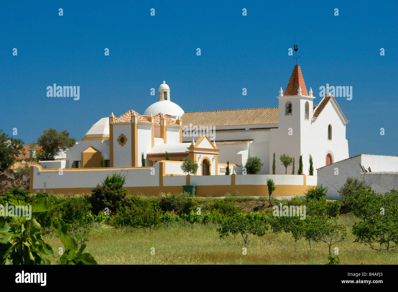 Eastern Algarve (sotavento), Village Church At Azinhal Stock Photo - Alamy