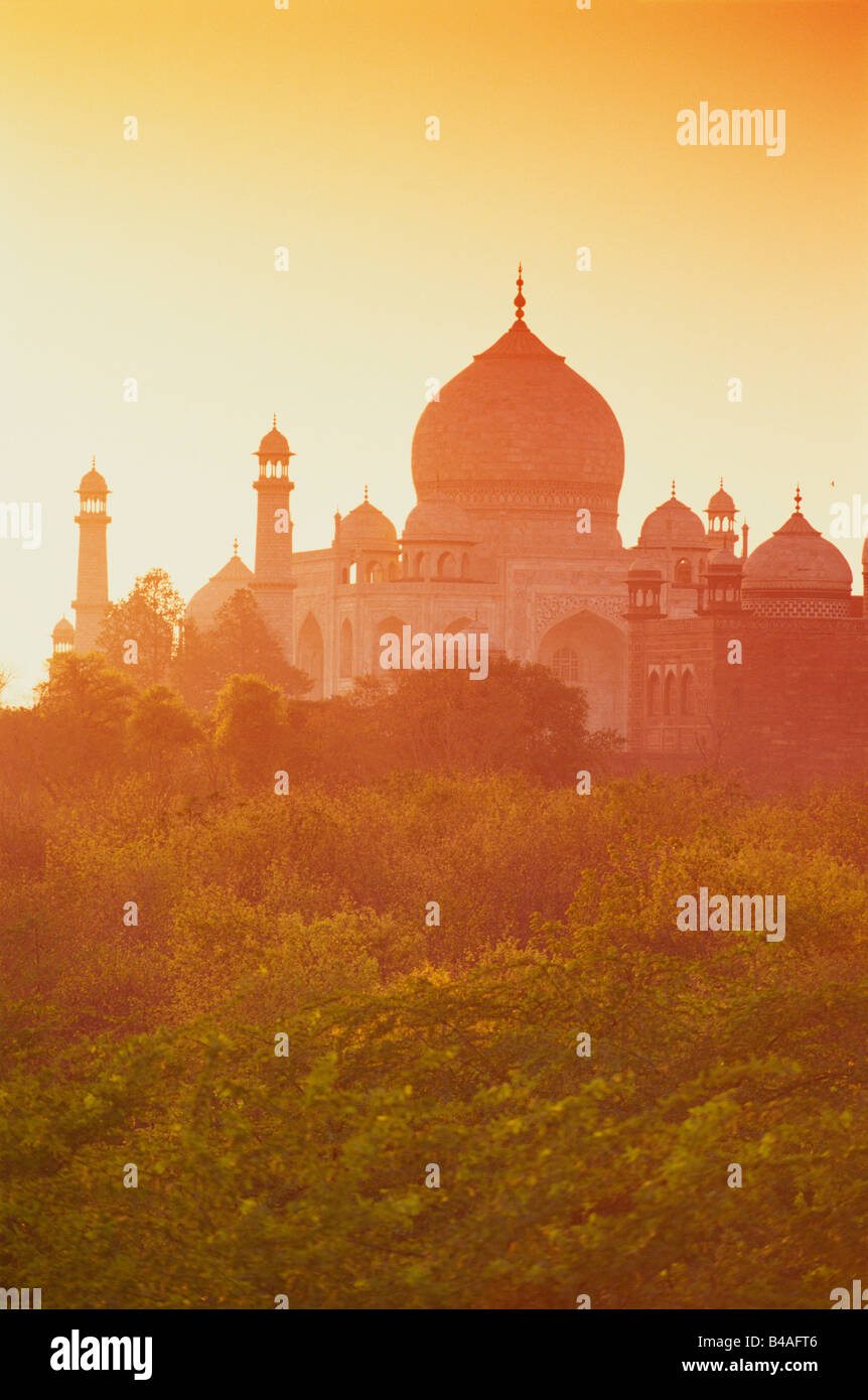 India, Agra, Taj Mahal, Sunset Stock Photo - Alamy