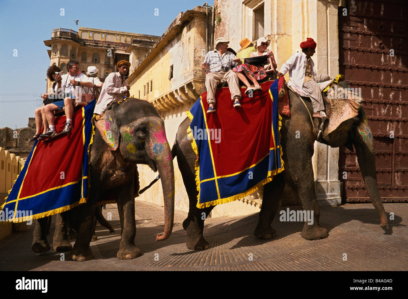 India elephant rides hi-res stock photography and images - Alamy