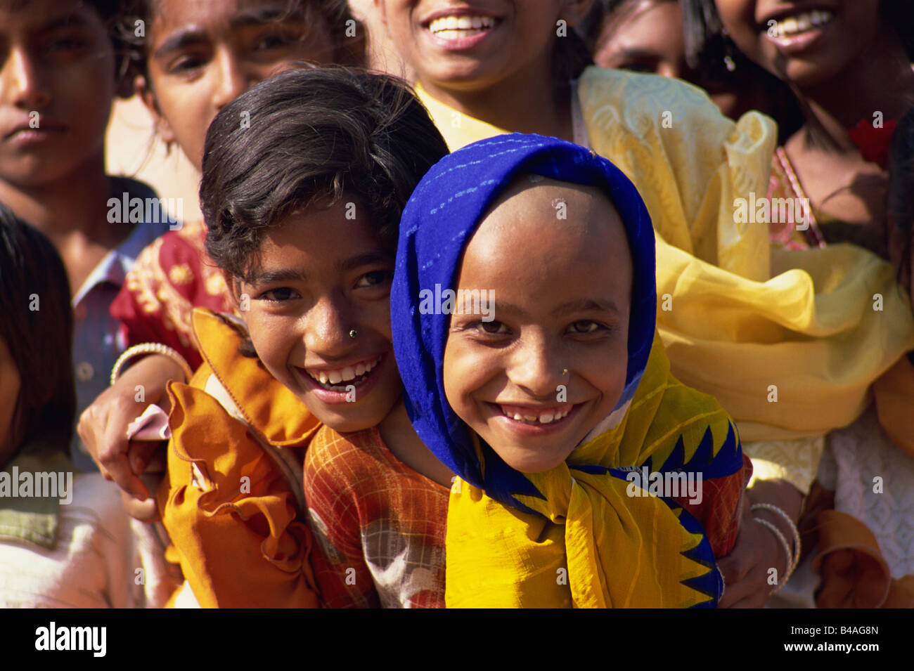 India, Delhi, Children Smiling Stock Photo - Alamy