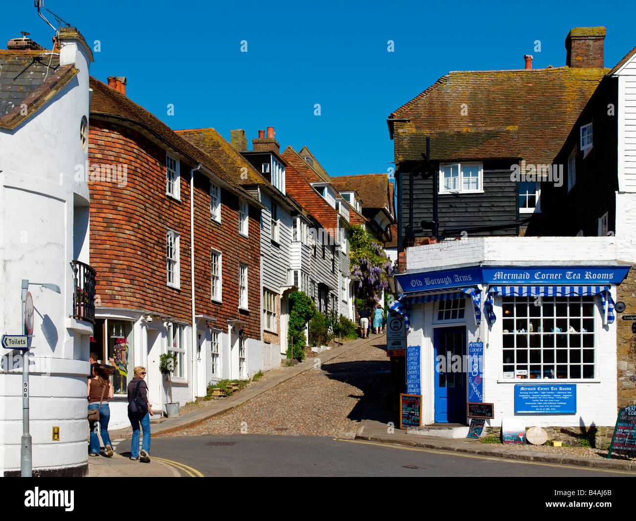 The Bottom Of Mermaid Street Rye Stock Photo - Alamy