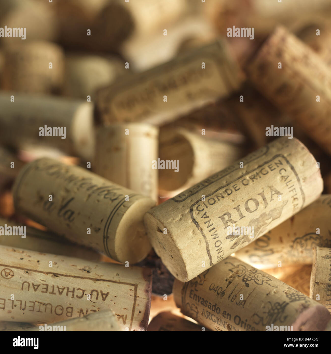 Selection of traditional wine bottle corks Stock Photo - Alamy
