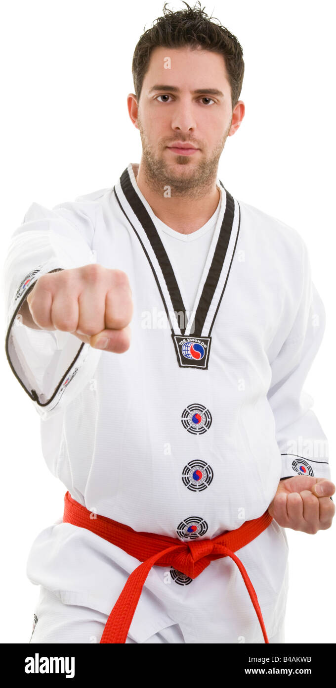 man make taekwondo Stock Photo - Alamy