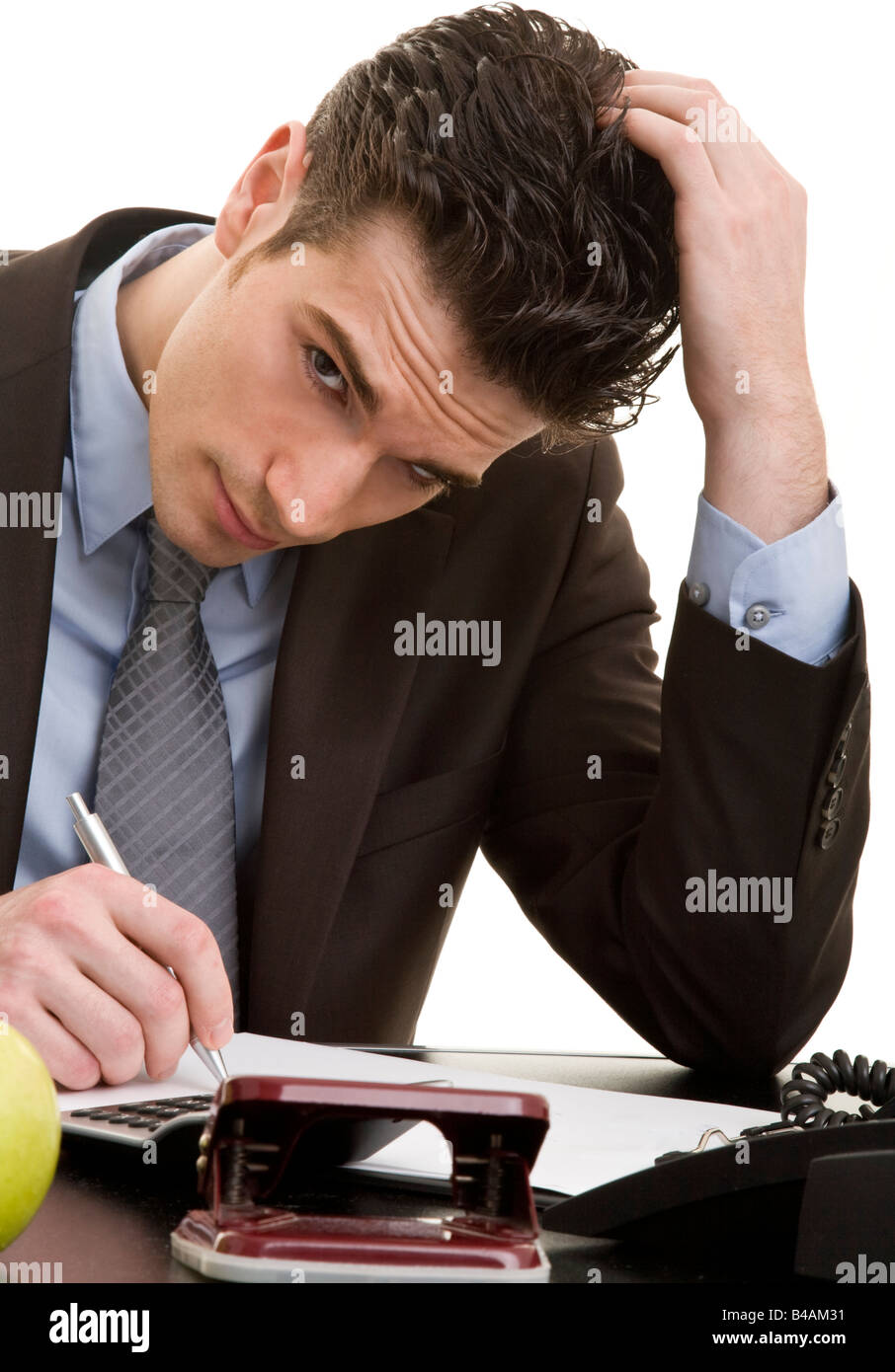 Business man files under arm hi-res stock photography and images - Alamy